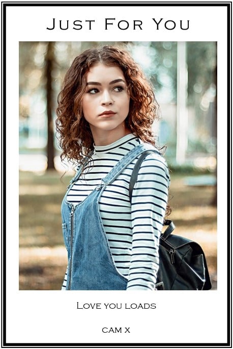 Photo-label-black-Portrait-justforyou