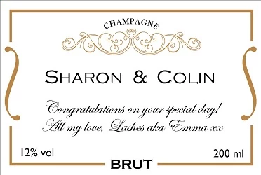 Personalised Wedding Champagne Gifts | Top Brand Champagne
